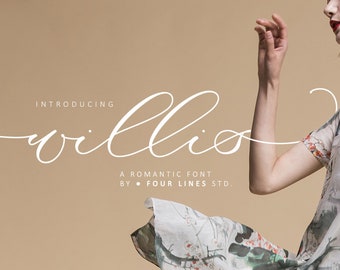 Romantic Font, Calligraphy Font, Modern Calligraphy, Hand Lettering ...