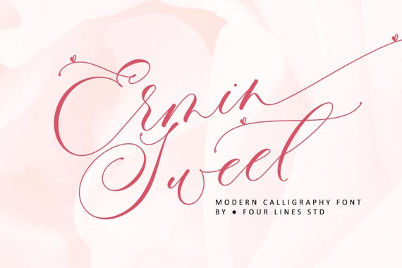 Calligraphy Font Wedding Font Vintage Font Christmas Font - Etsy