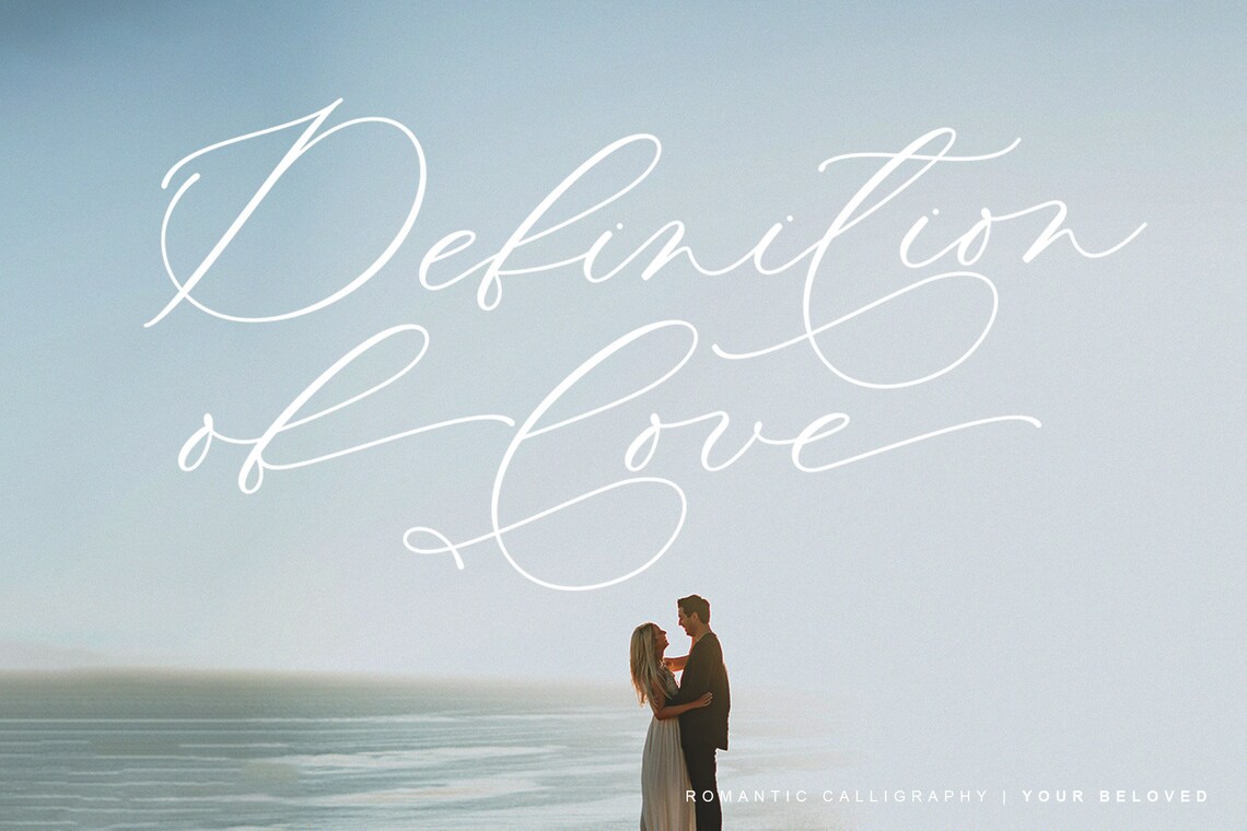 Romantic Font, Calligraphy Font, Modern Calligraphy, Hand Lettering ...
