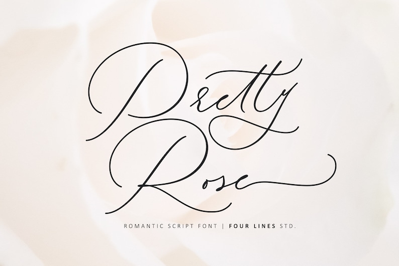 Romantic Font, Calligraphy Font, Modern Calligraphy, Hand Lettering ...