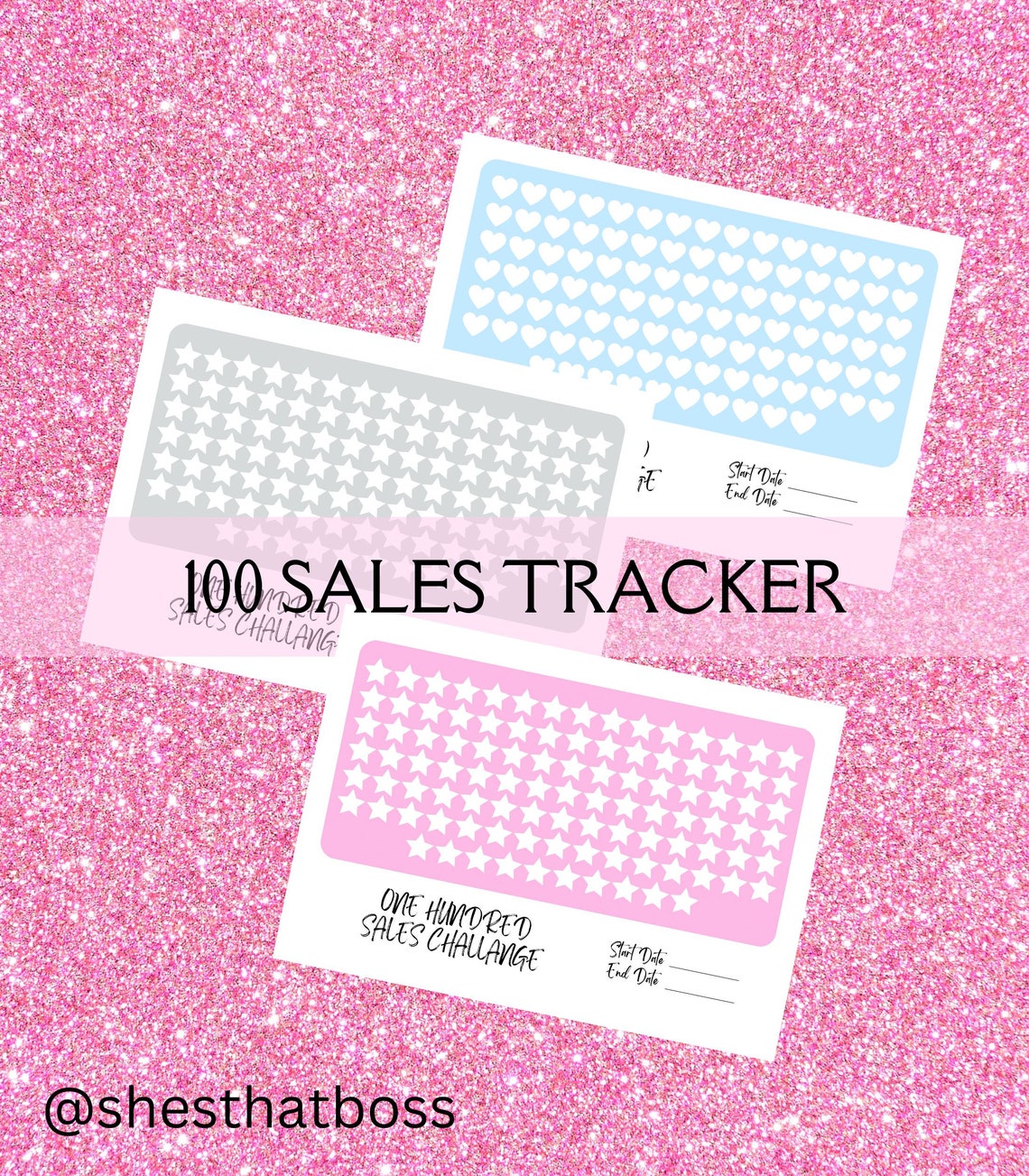100 Sales Challenge Stars, Printable 100 Challenge. Colour in Tracker ...