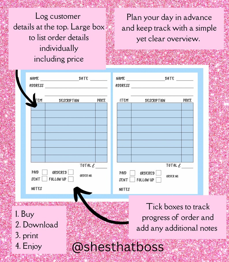 Order Forms , Printable Order Forms. Customer Order Forms, Business ...