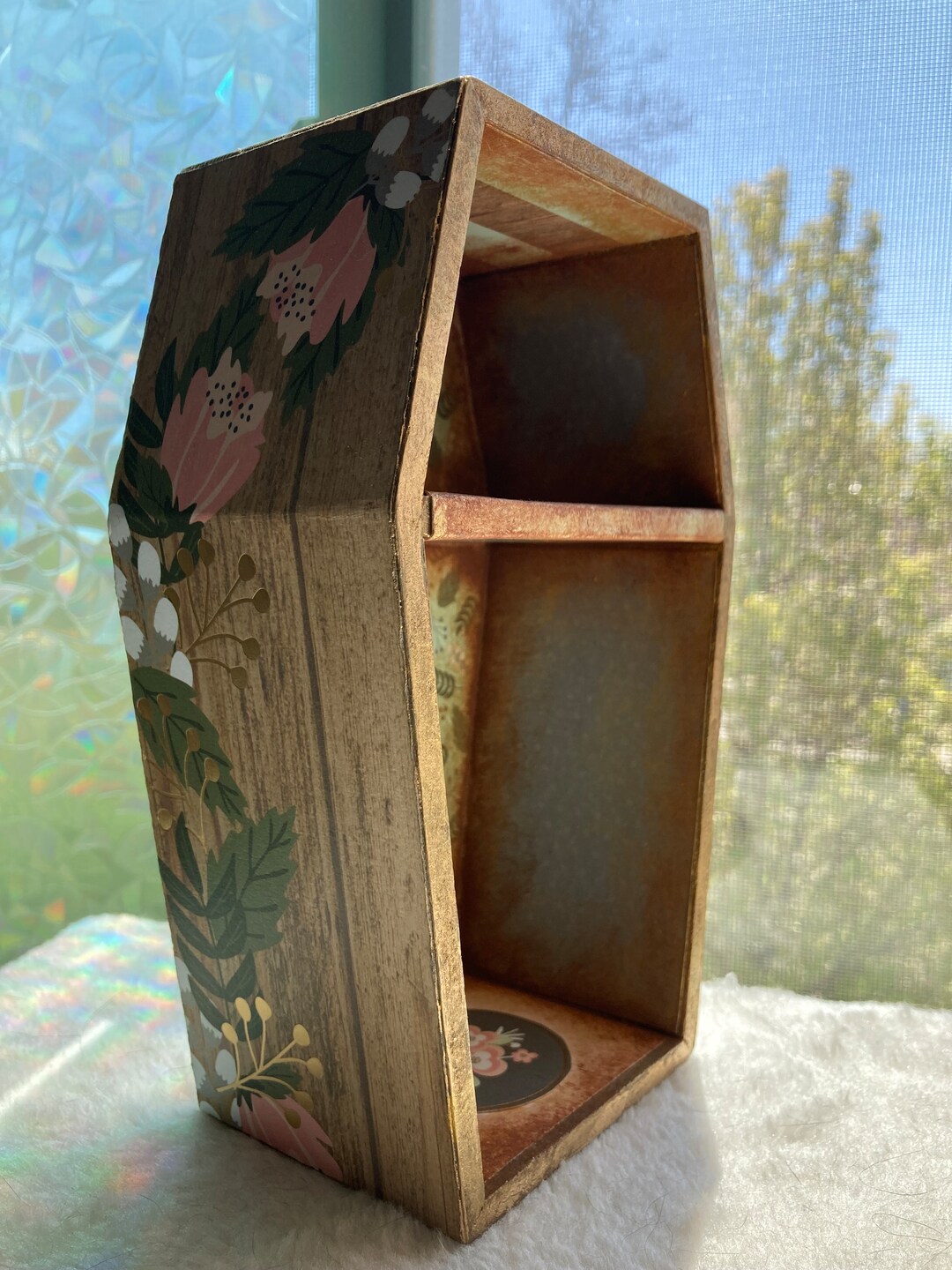 Rusty Dusty Cottage Core 8 Hanging Coffin Shelf - Etsy