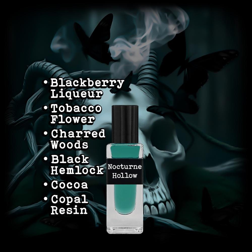 NOCTURNE HOLLOW, Gothic Fragrance, Perfume Oil, Witchy Scents - Etsy