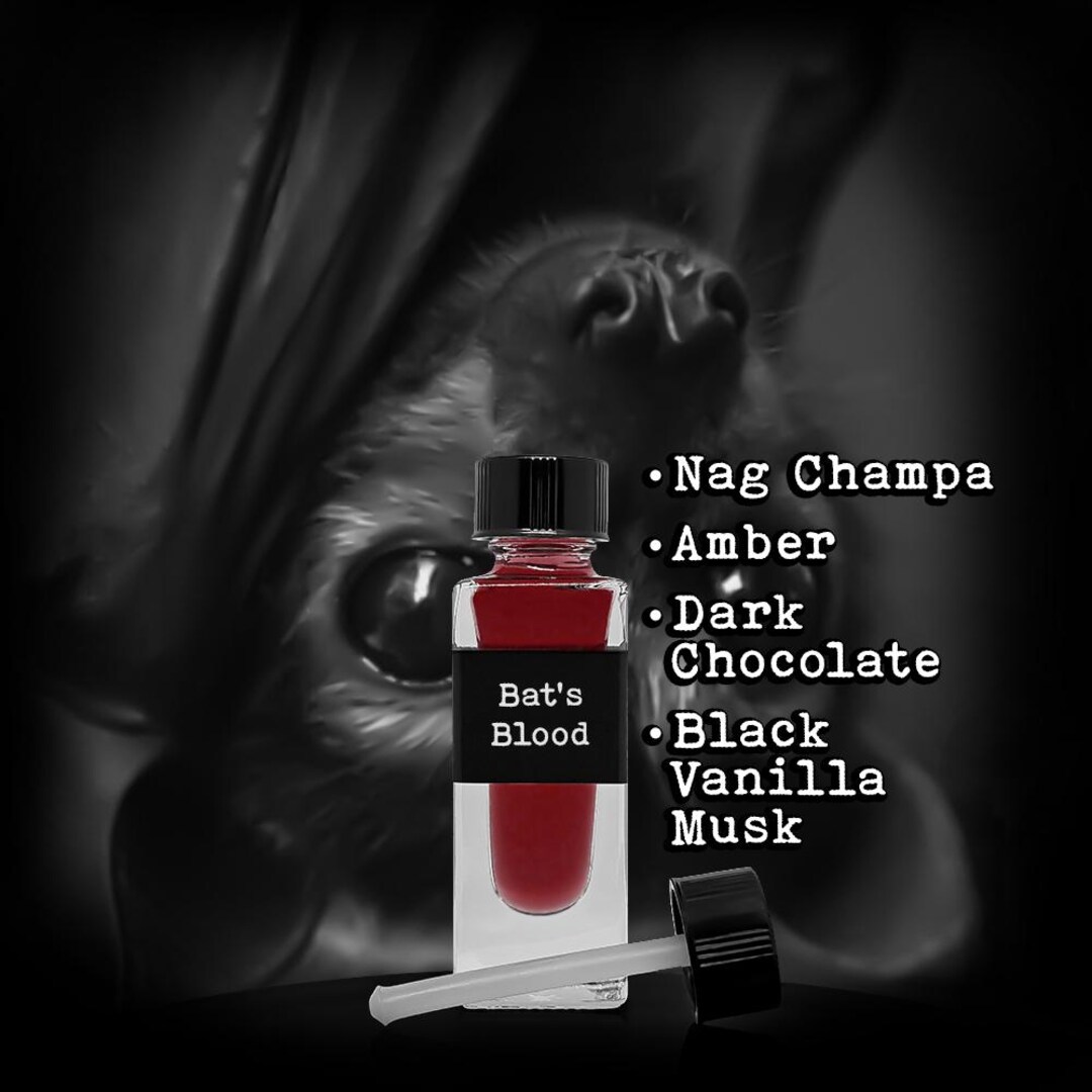 BAT'S BLOOD, Gothic Fragrance, Perfume Oil, Witchy Scents - Etsy