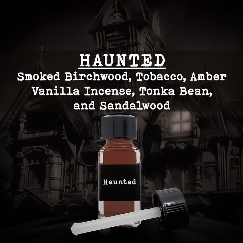 HAUNTED, Gothic Fragrance, Perfume Oil, Witchy Scents - Etsy