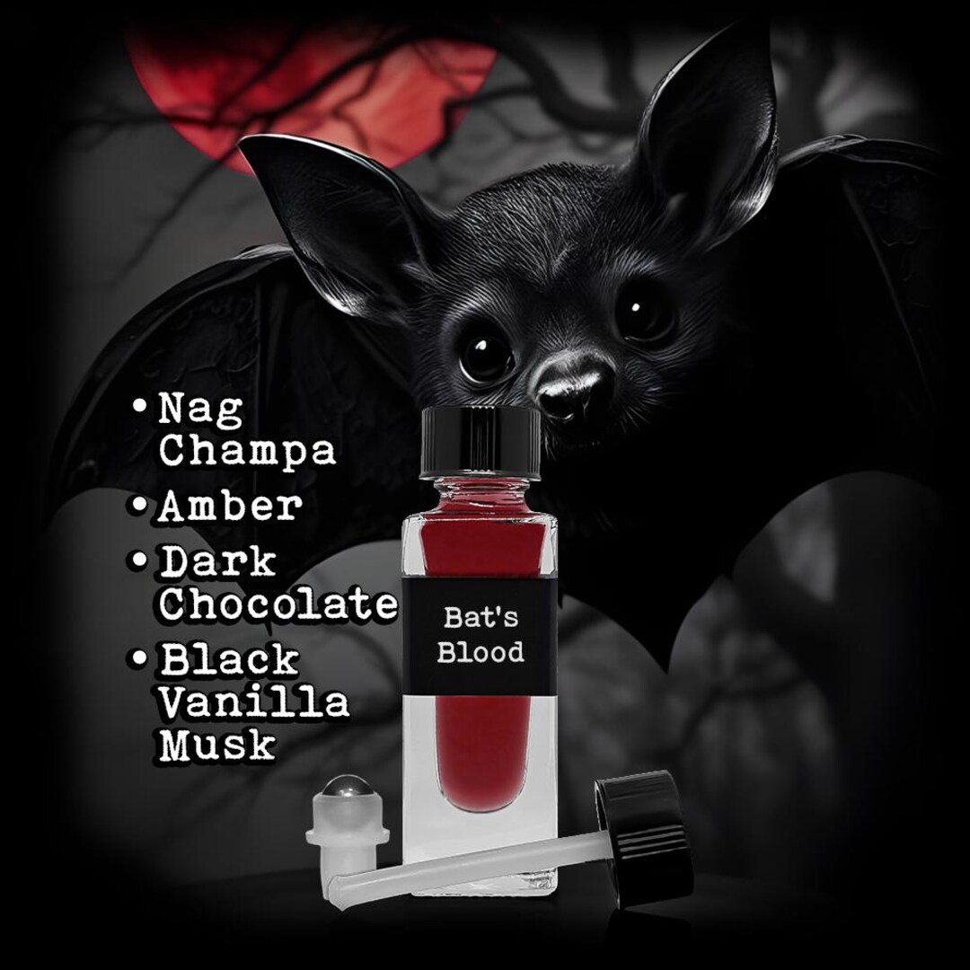 BAT'S BLOOD, Gothic Fragrance, Perfume Oil, Witchy Scents - Etsy