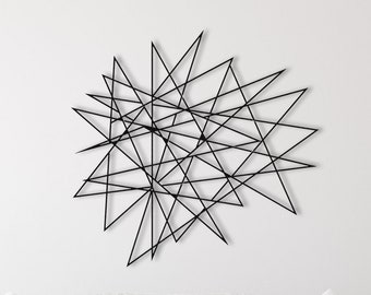 Metal Geometric Wall Art - Etsy