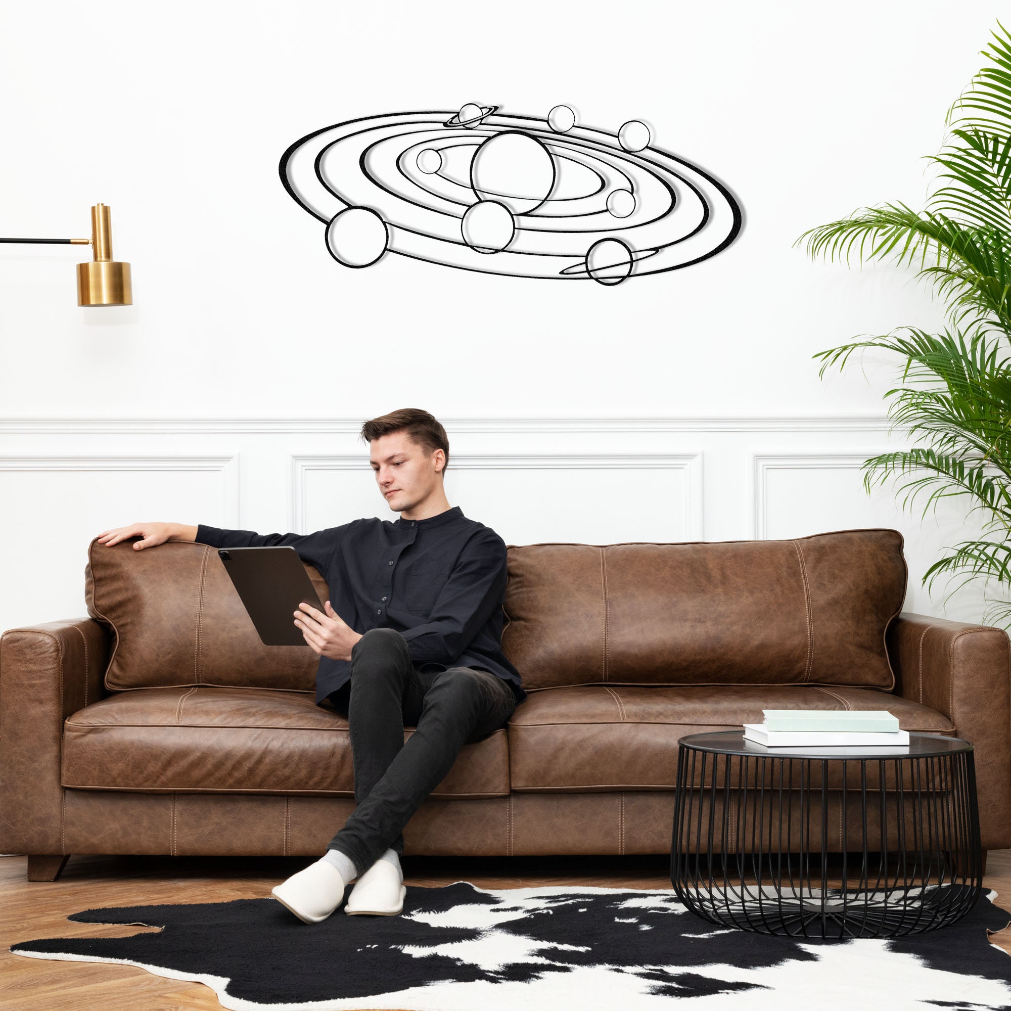 Solar System Planets Metal Wall Decoration, Planets Metal Wall Art ...