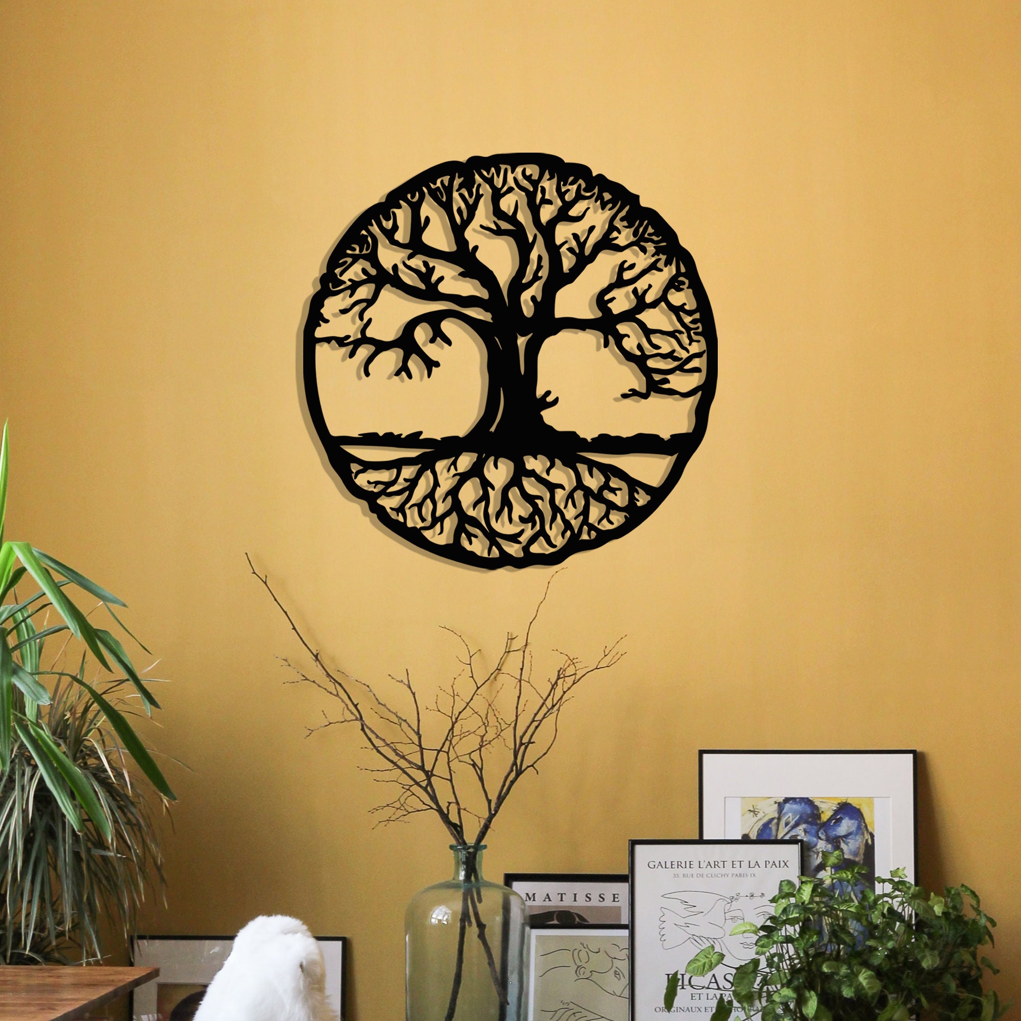 Tree of Life Metal Wall Art, Metal Wall Decoration, Tree of Life Wall ...