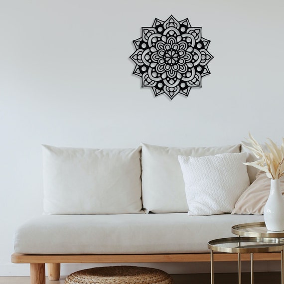 Mandala Metal Wall Decoration Mandala Metal Wall Sign - Etsy
