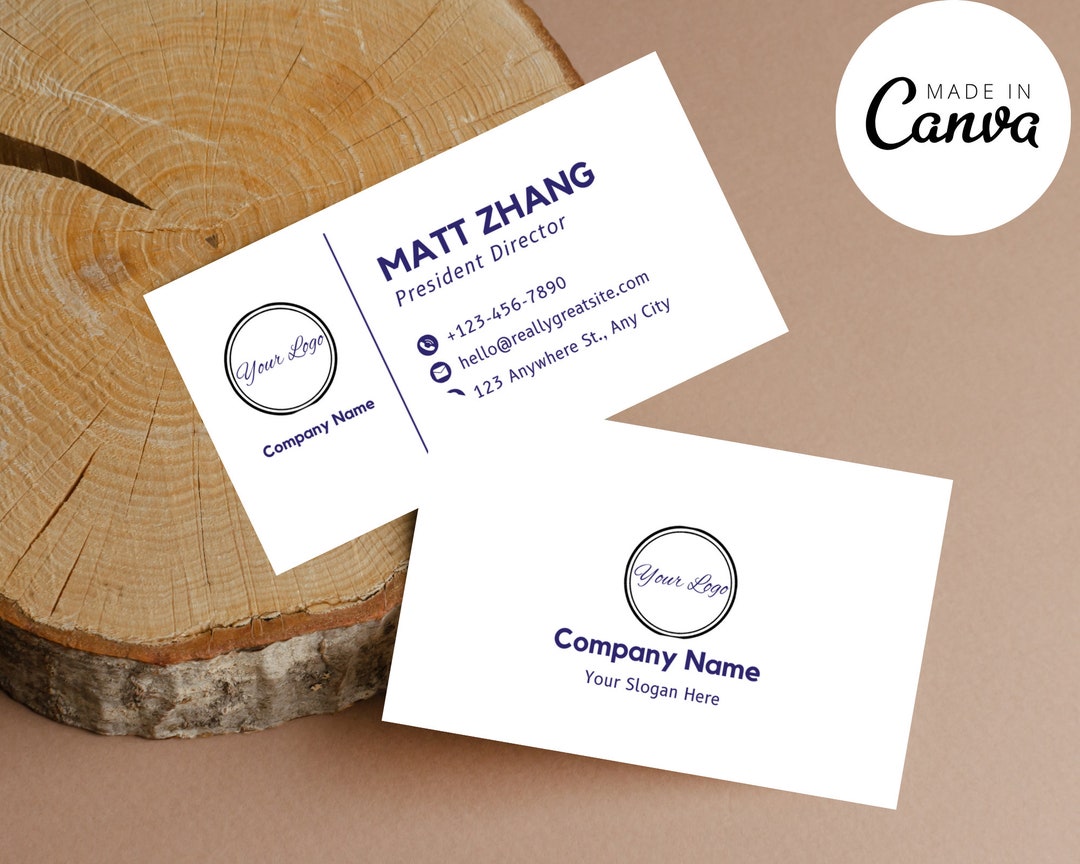Modern Editable Business Card Template | Double Sided Business Card ...