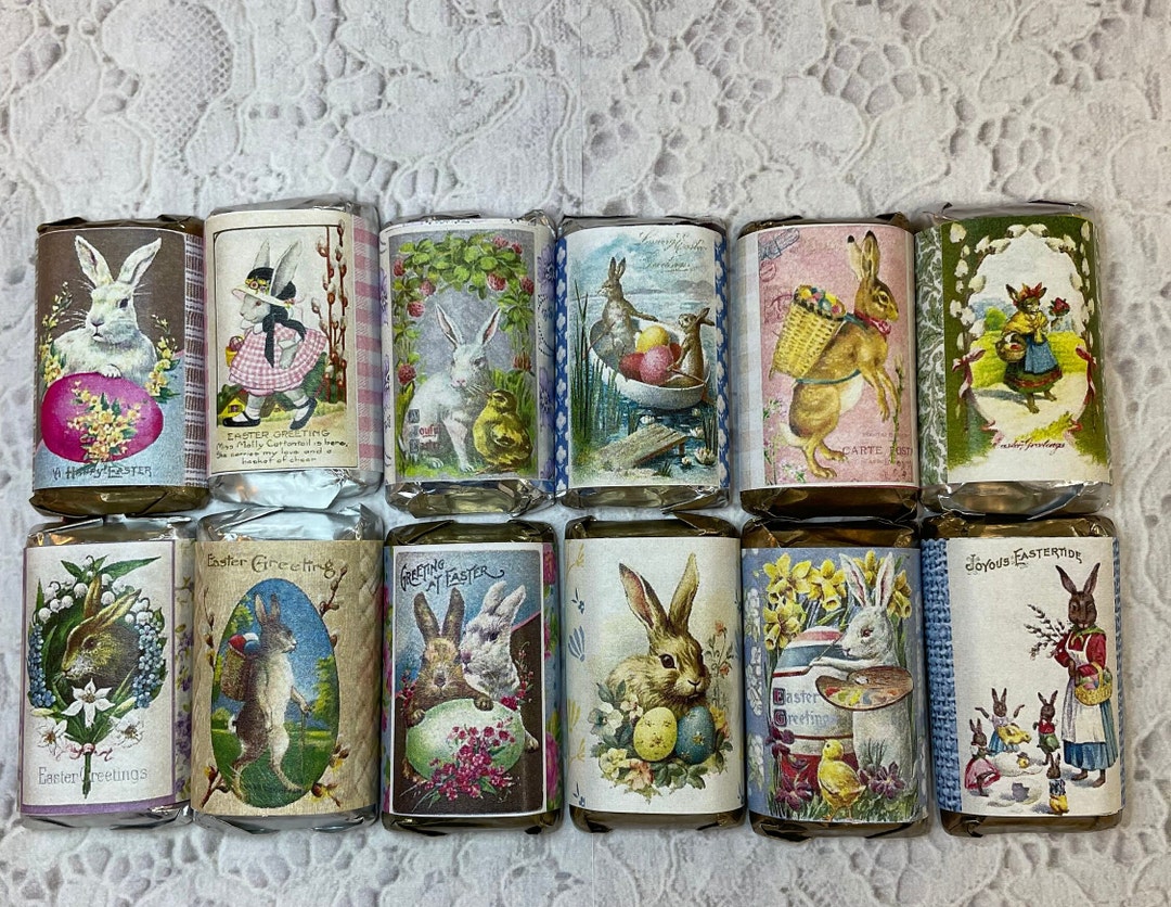 Hershey Miniatures Wrappers Vintage Victorian Easter Bunnies - Etsy