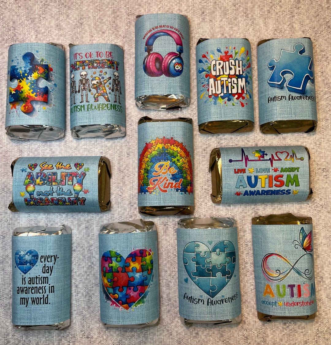 Autism Awareness Hershey Miniatures Wrappers - Etsy