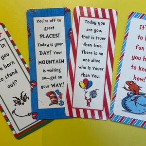 Dr. Seuss QUOTES Bookmarks - Etsy