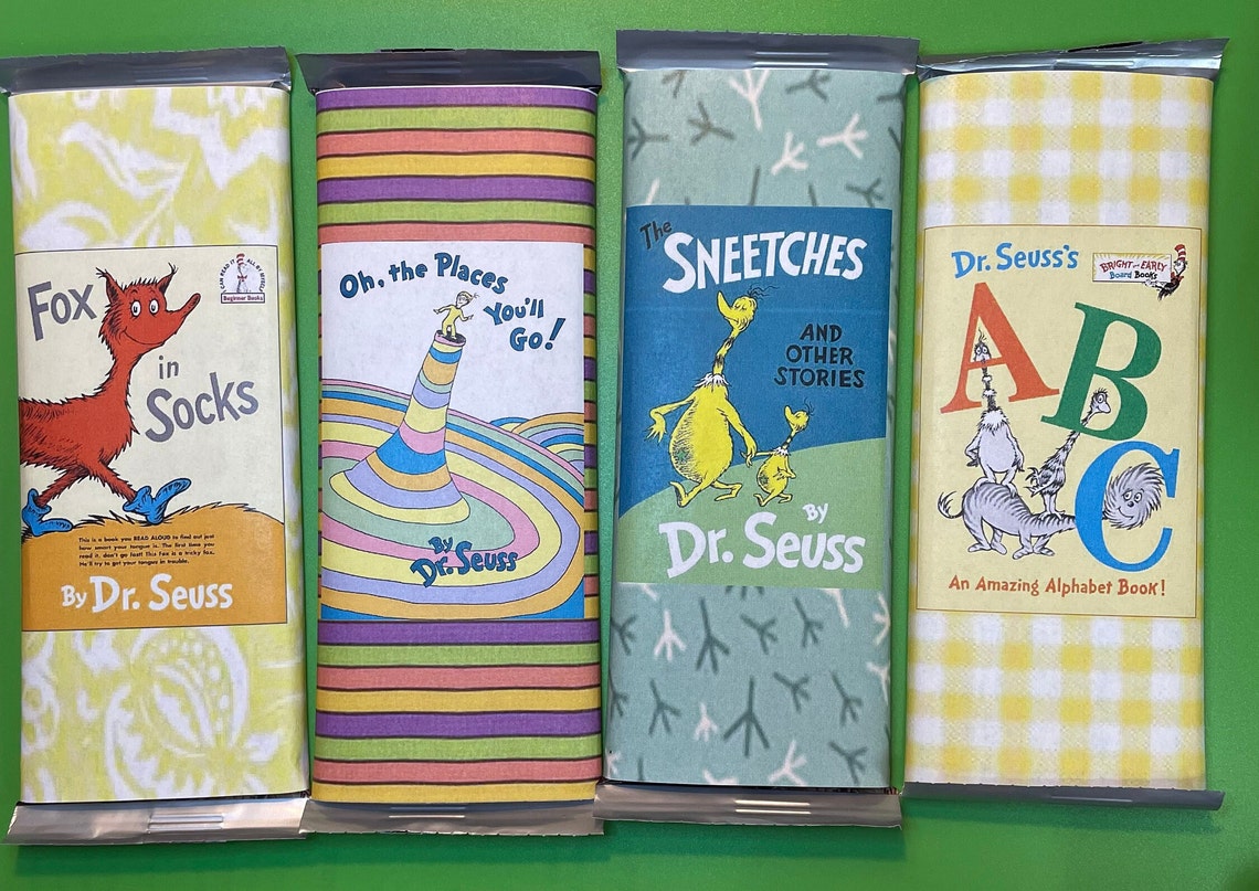 Dr. Seuss FULL SIZE Hershey Bar Wrappers - Etsy