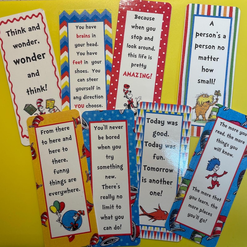 Dr Seuss Bookmark - Etsy