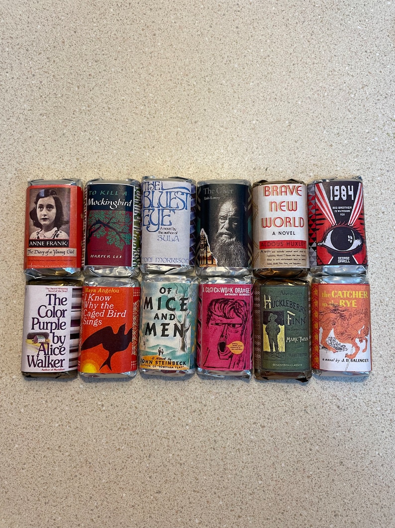 Banned Books Set Hershey Miniatures Wrappers - Etsy