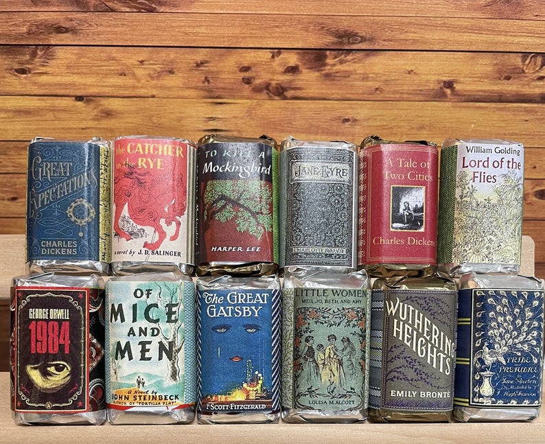 Classic Literature Book Cover Miniature Hershey Wrappers - Etsy