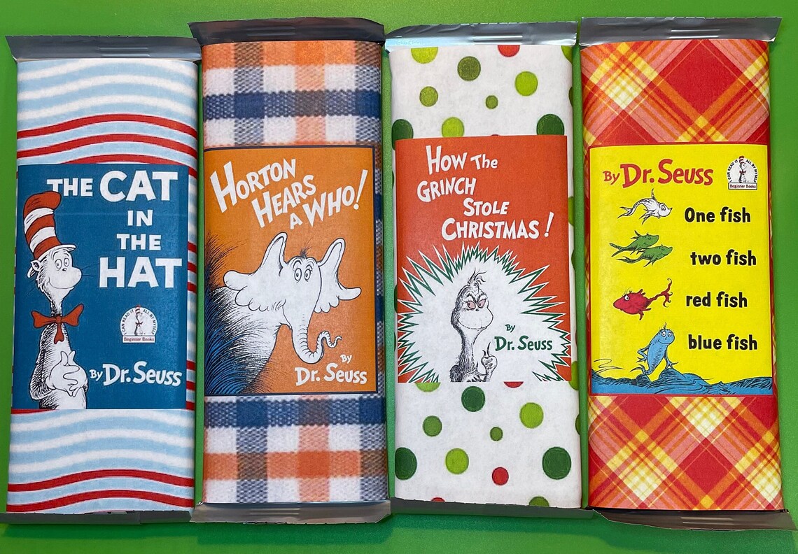 Dr. Seuss FULL SIZE Hershey Bar Wrappers - Etsy
