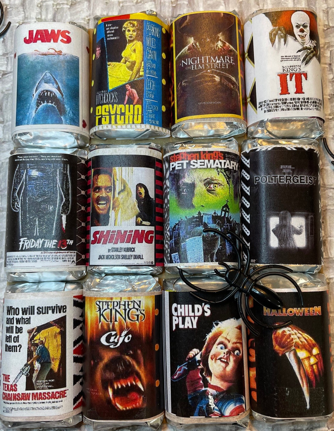 Classic Horror Movie Hershey Miniatures Wrappers - Etsy