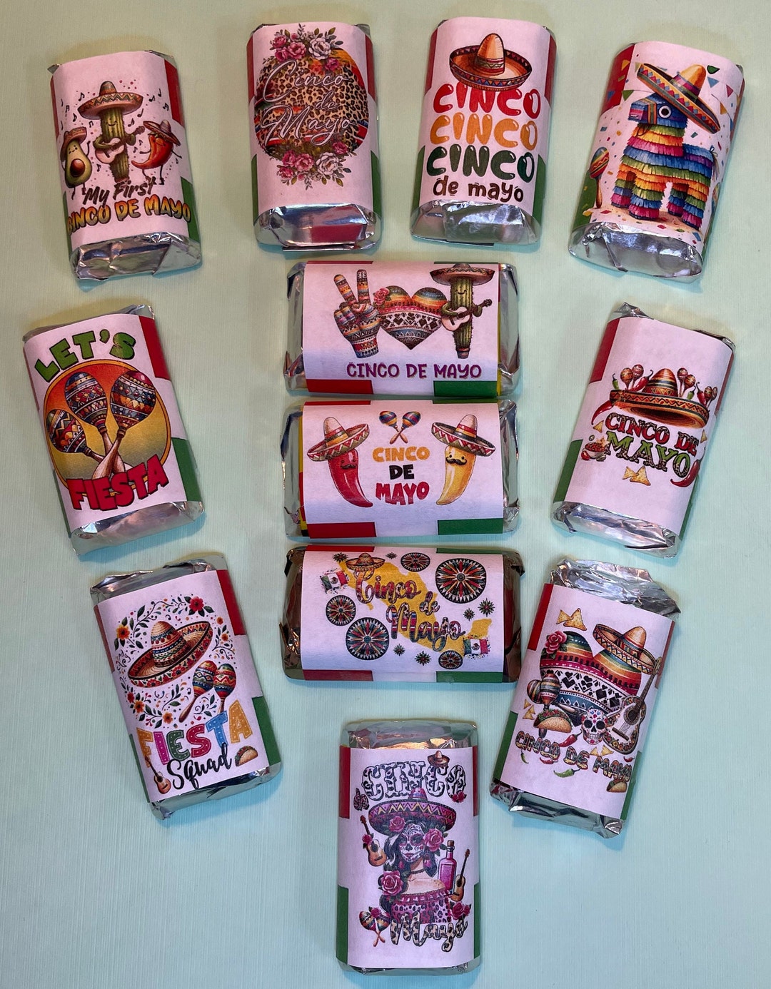 Cinco De Mayo Hershey Miniature Wrappers - Etsy
