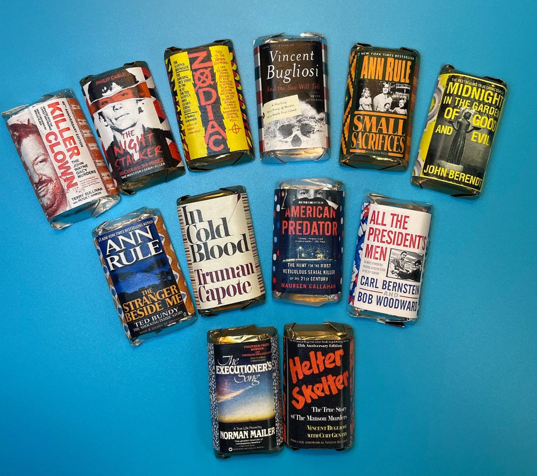 True Crime Books Hershey Miniatures Wrappers - Etsy
