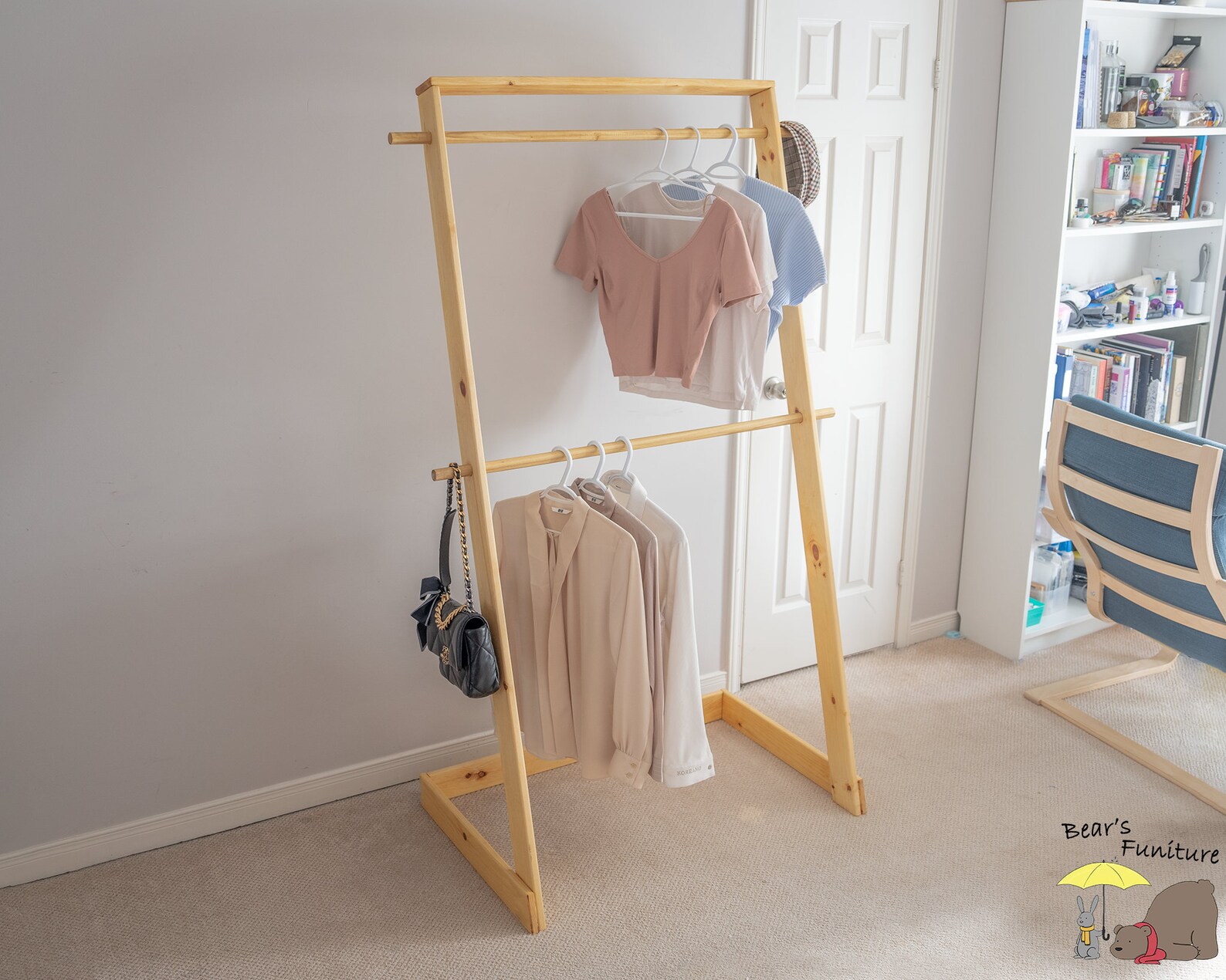 Pawcrafted Double Bar Clothes Rack - Etsy