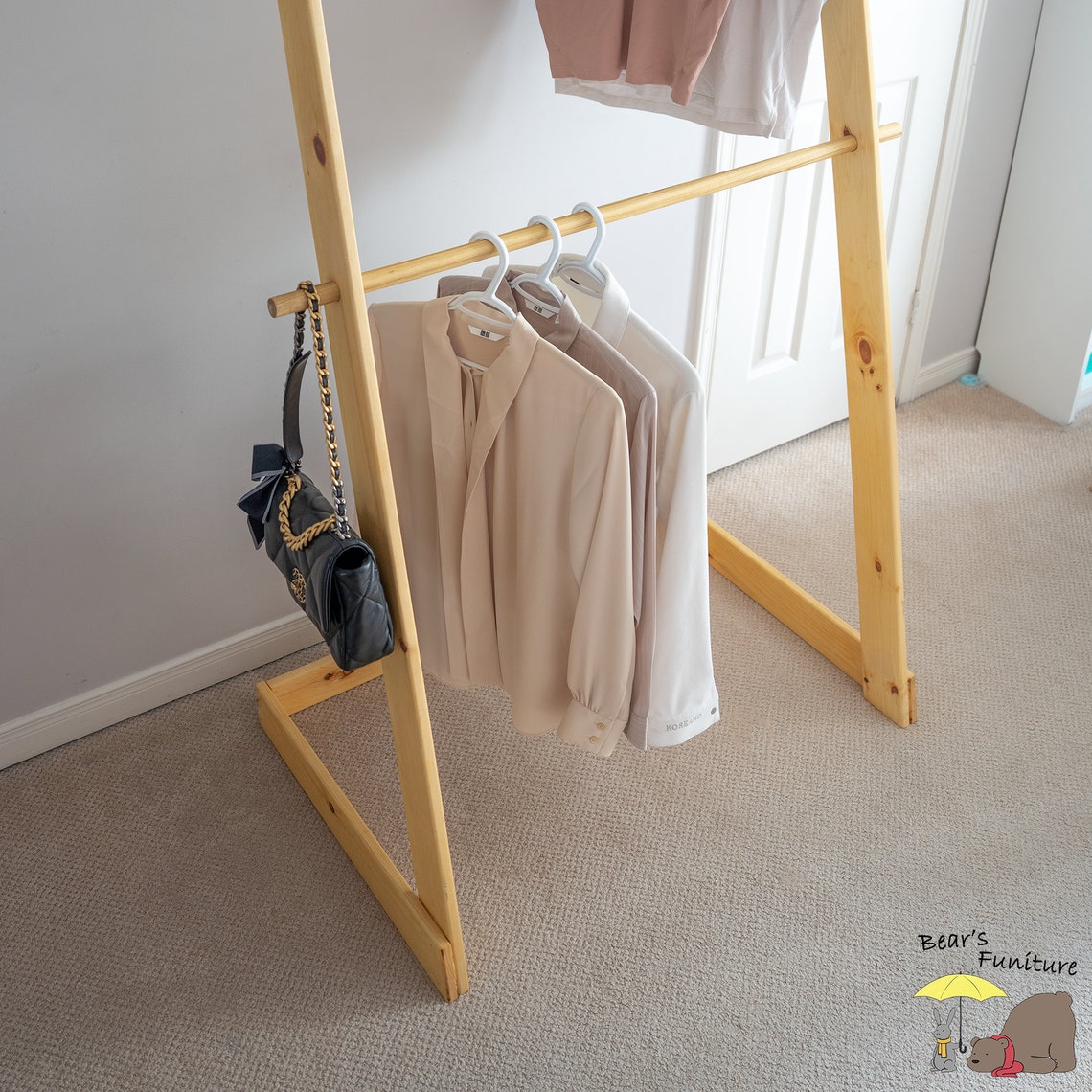 Pawcrafted Double Bar Clothes Rack - Etsy
