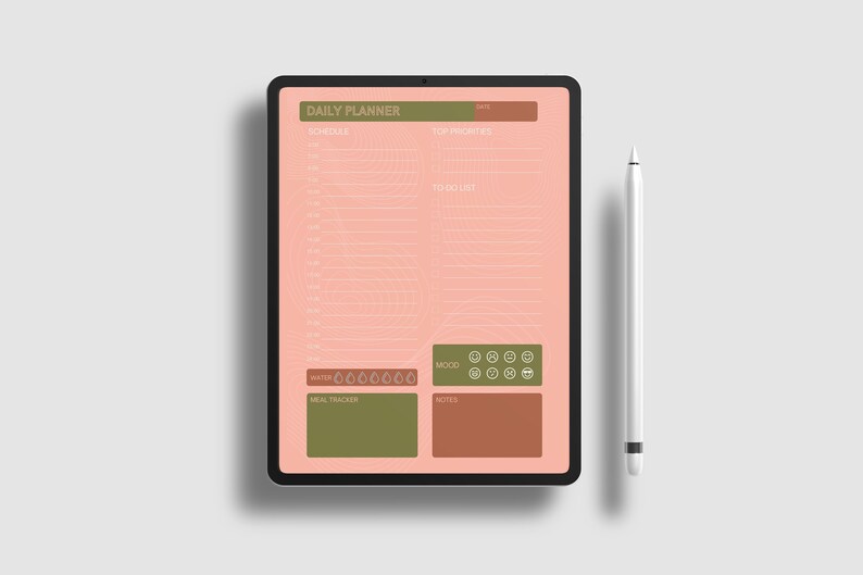 Daily Planner, Digital Planer, to Do List, Productivity Planner ...