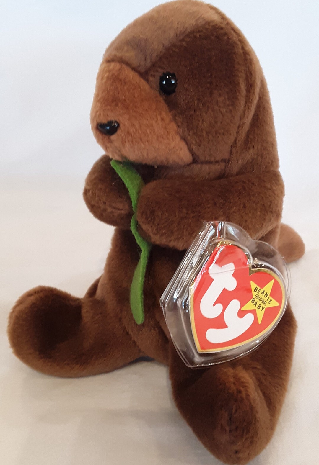 Ty Beanie Baby Seaweed the Otter * With Tush and Swing Tags * 1995/1996 ...