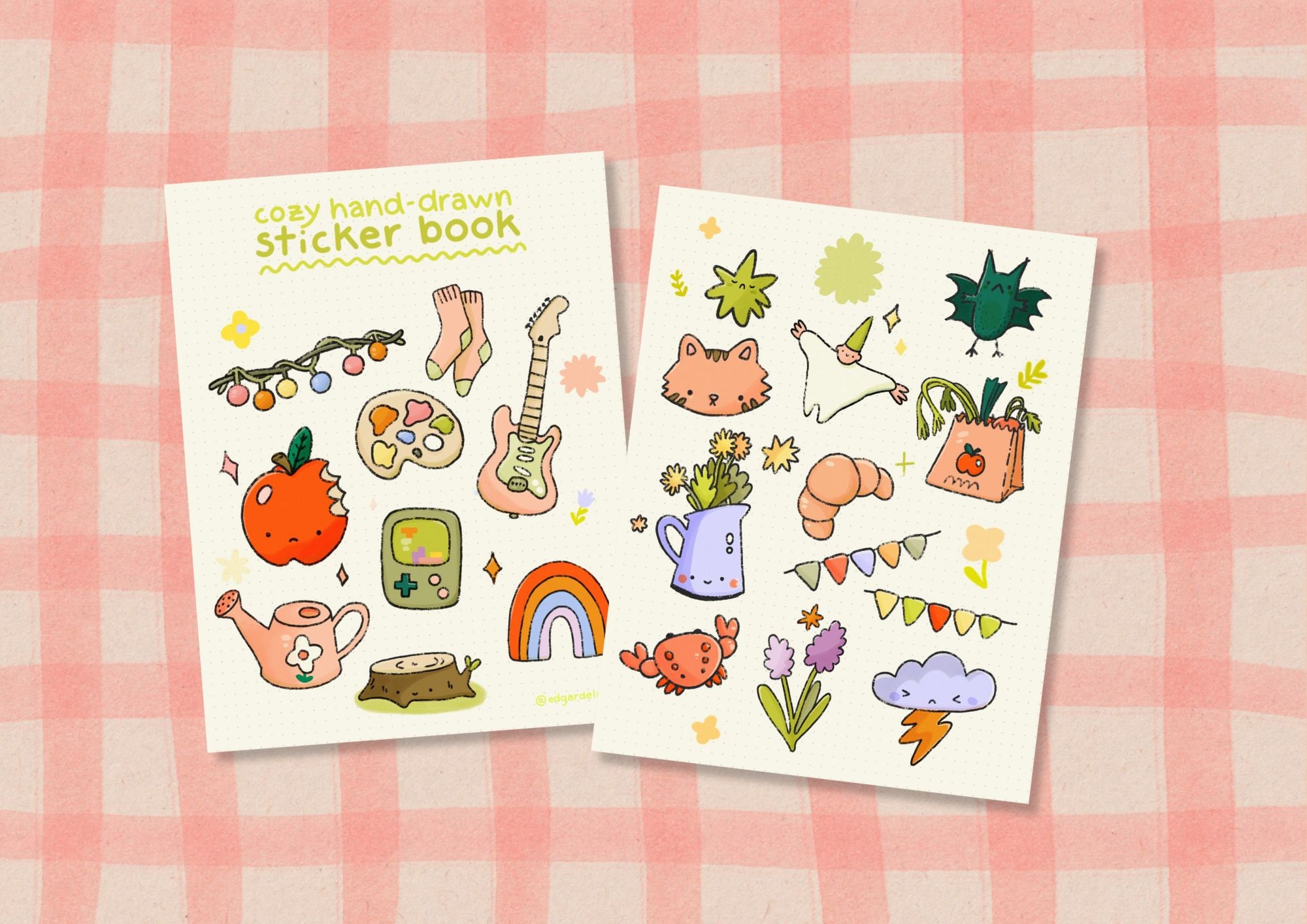 100+ Cozy Digital Sticker Book for Goodnotes, Hand-drawn and Pre ...