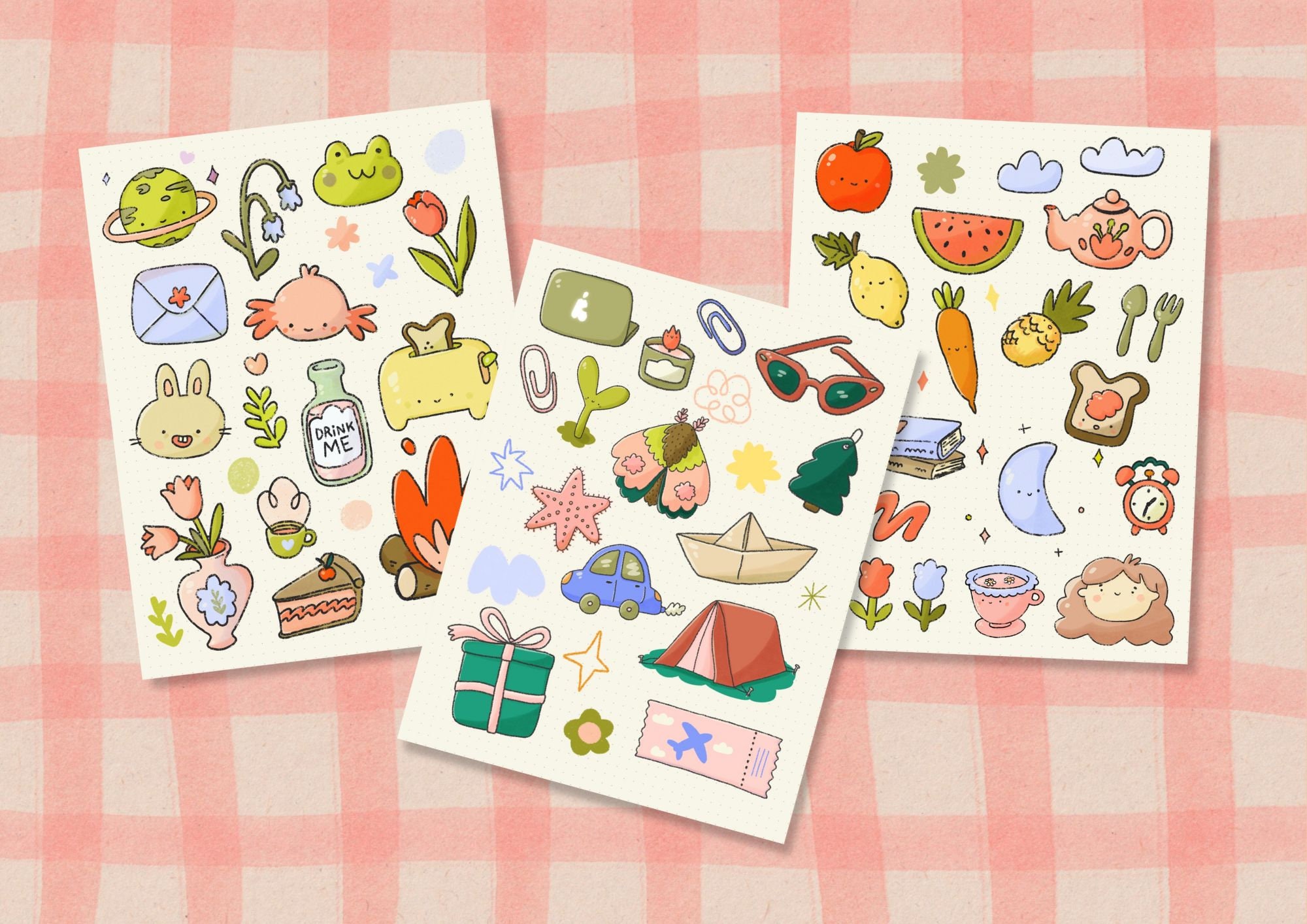 100+ Cozy Digital Sticker Book for Goodnotes, Hand-drawn and Pre ...