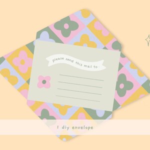 FLOWER POWER BUNDLE, Printable Stationery : Letter and Note Papers, Diy ...