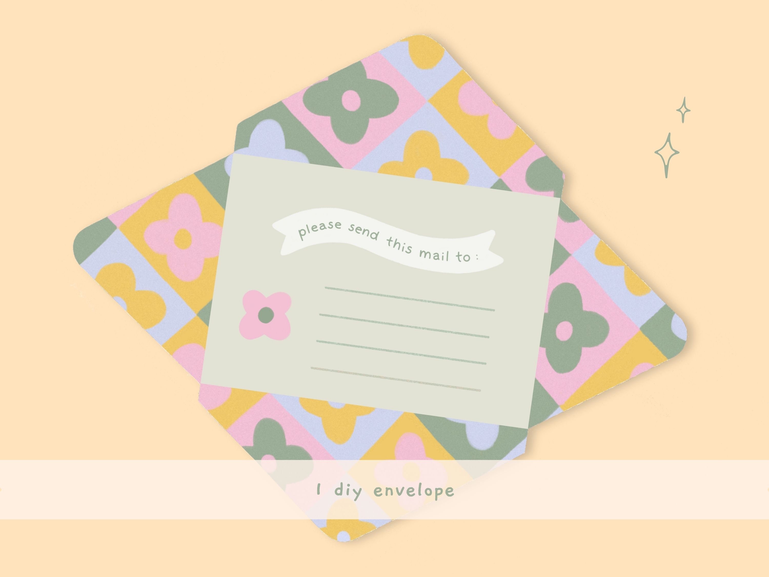 FLOWER POWER BUNDLE, Printable Stationery : Letter and Note Papers, Diy ...