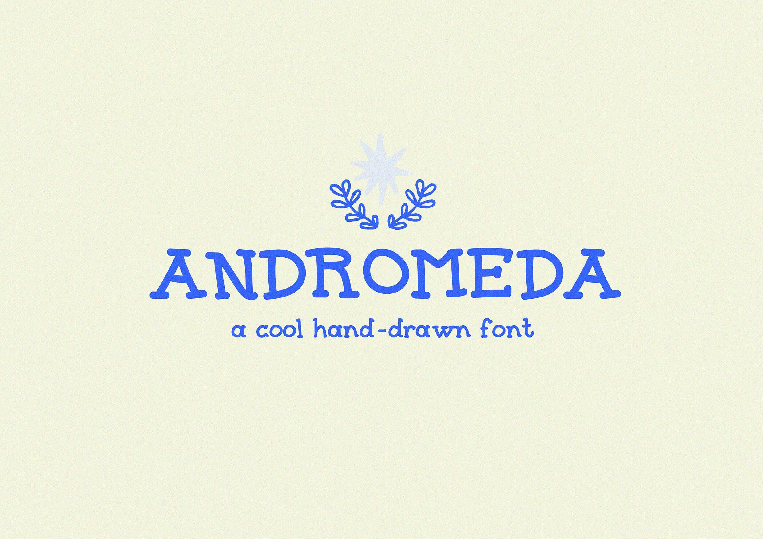 ANDROMEDA a Cool Handwritten Serif Font for Logo, Branding or Digital ...