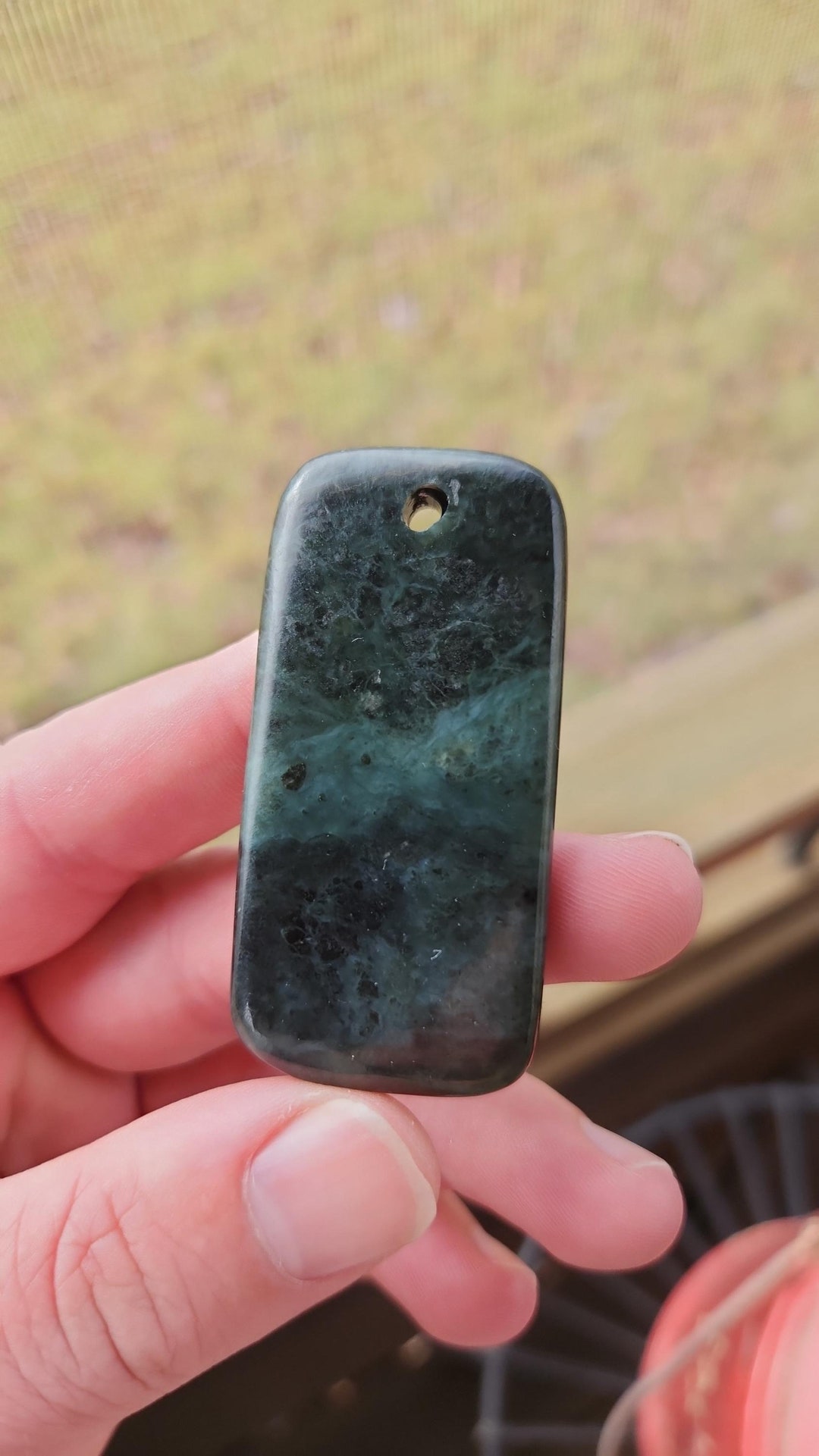 Blue Dream Nephrite Jade Pendant Stone - Etsy