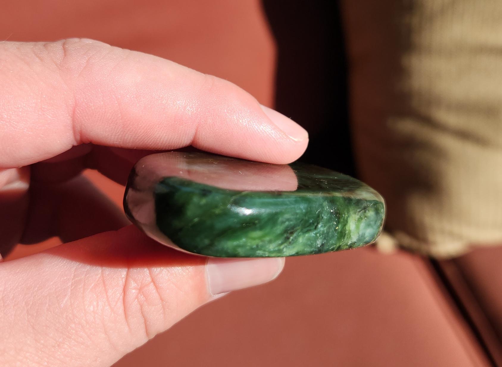 Nephrite Jade Palm Stone - Etsy