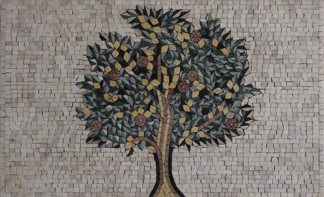 Tree of Life Mosaic Art Tree Mosaic Art, Backsplash Mosaic, Nature ...