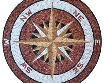 Compass Mosaic - Etsy