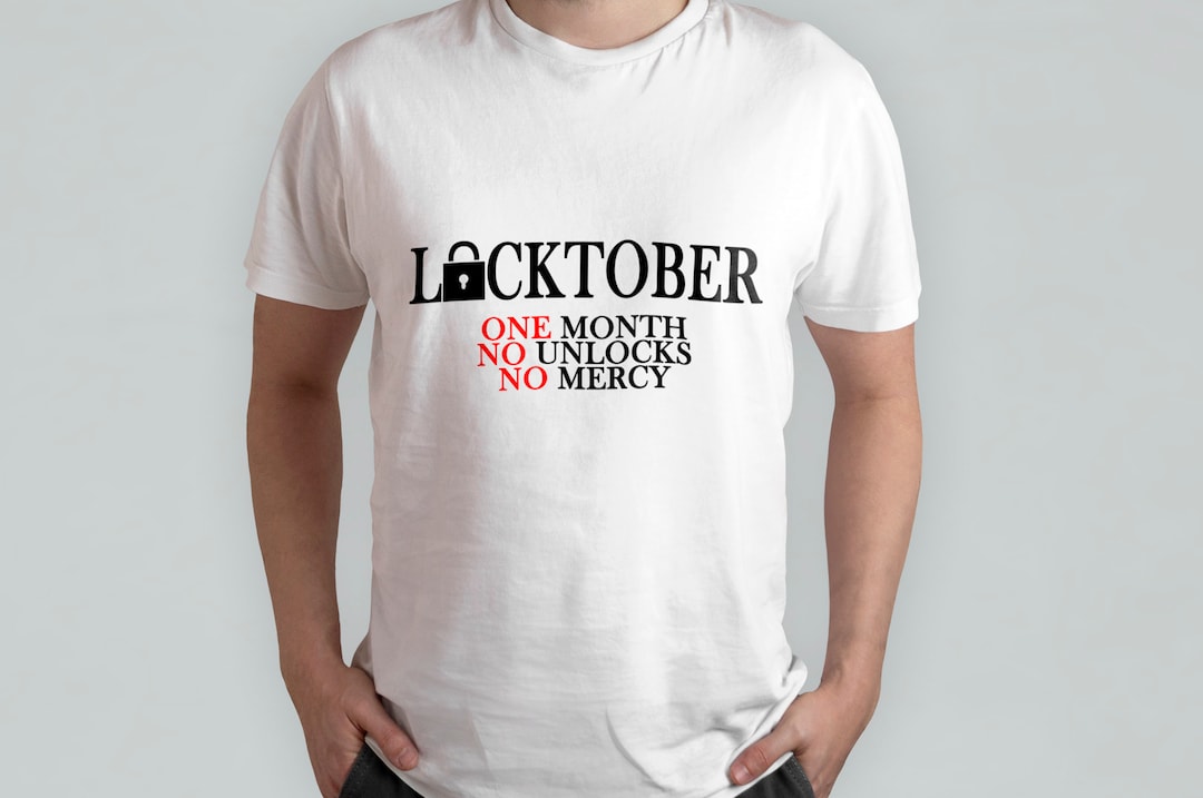 LOCKTOBER FEMDOM Svg Png Pdf Jpg File One Month No Unlocks - Etsy
