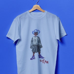 Dennis Rodman Illustrated Graphic T-shirt - Etsy