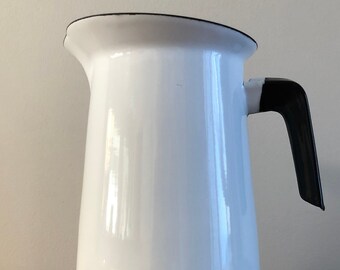 Enamelware Water Pitcher - Etsy