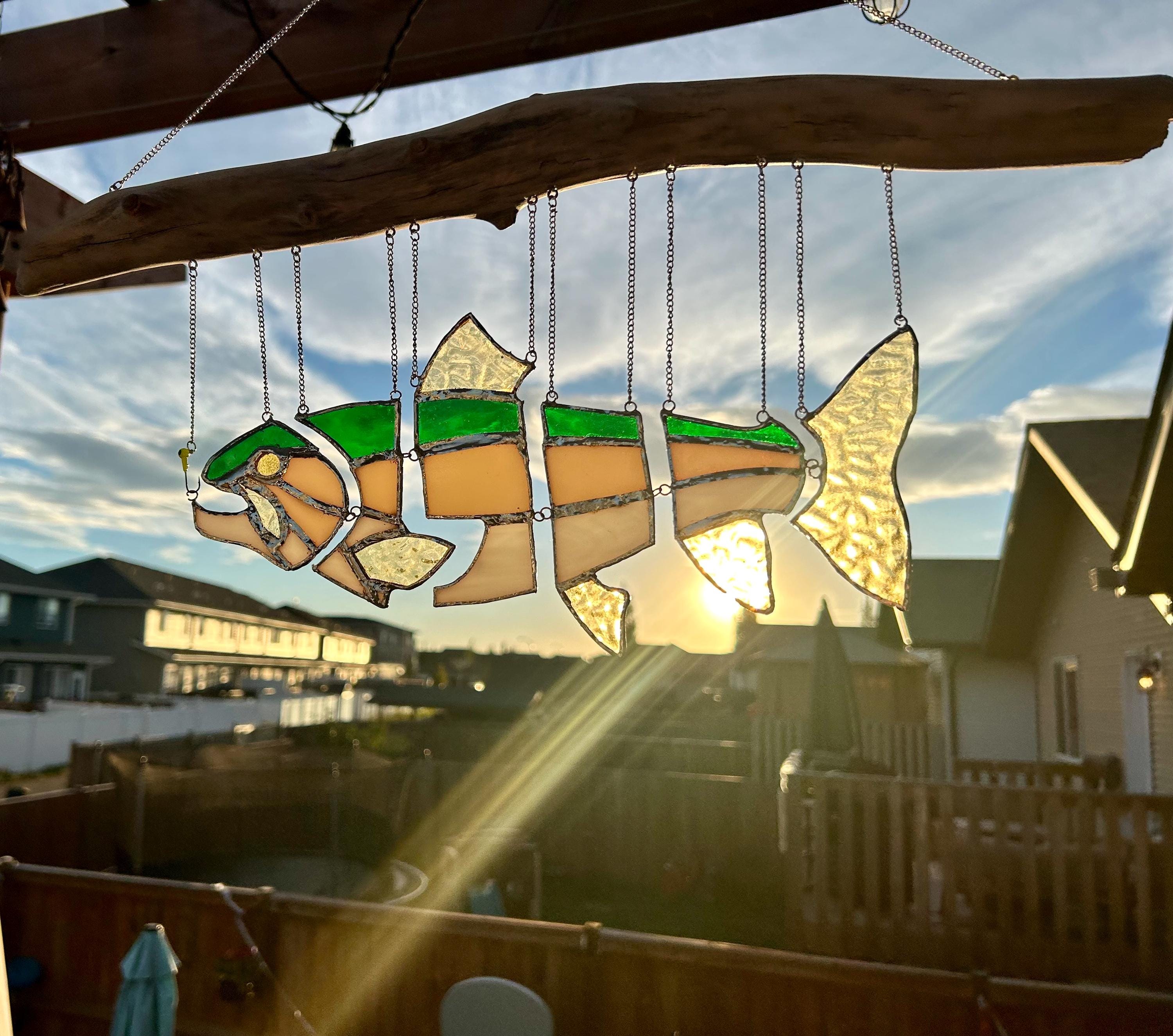 Swimming Fish Stain Glass - Etsy