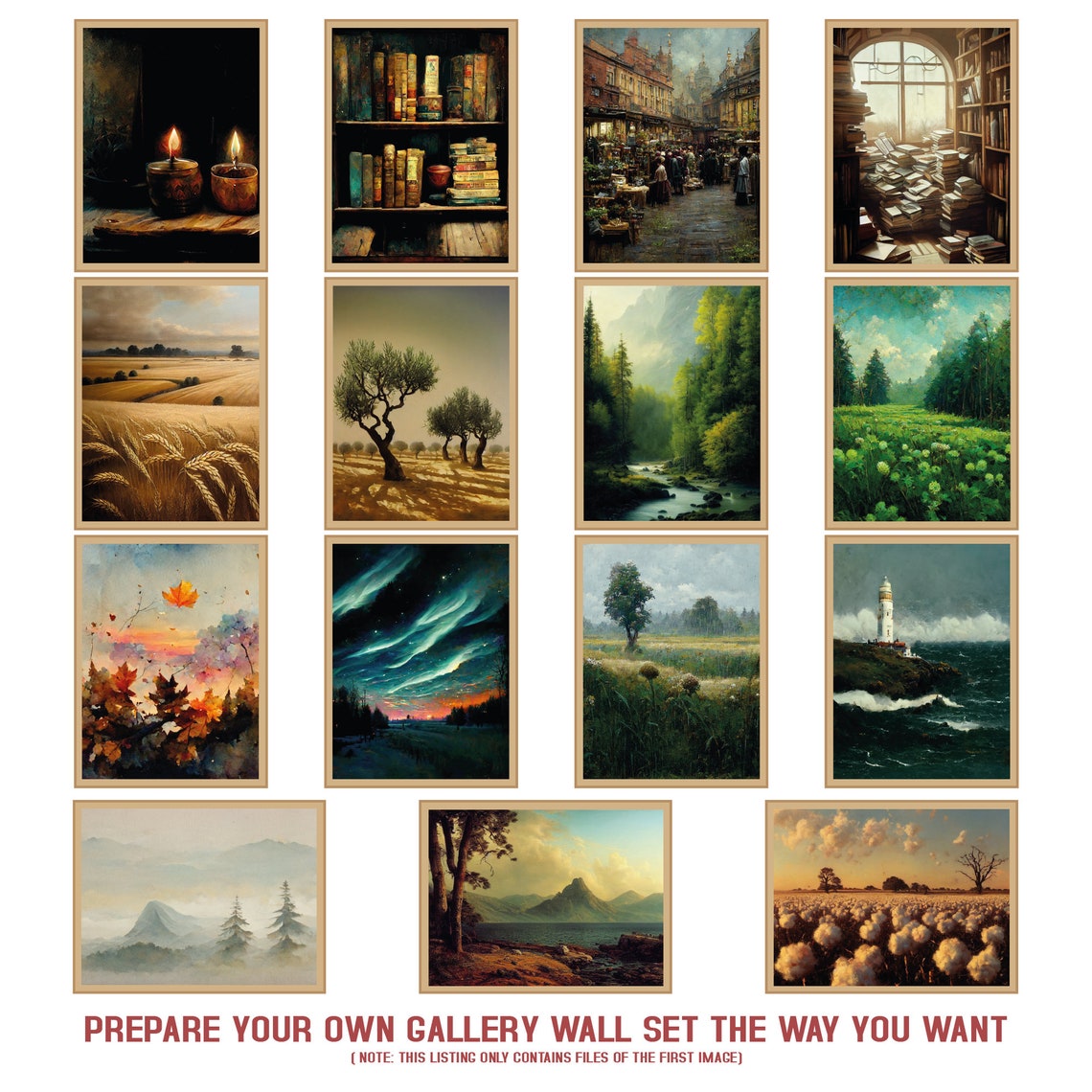 Printable Dark Academia Gallery Wall Set of 4 Gallery Wall - Etsy