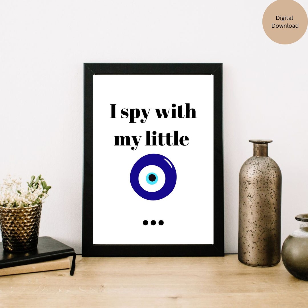 I Spy With My Little Eye...evil Eye Wall Decor, Zen Bedroom Wall Art ...
