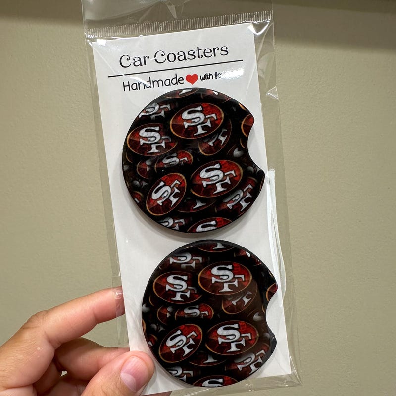 Nfl Car Coasters - Etsy