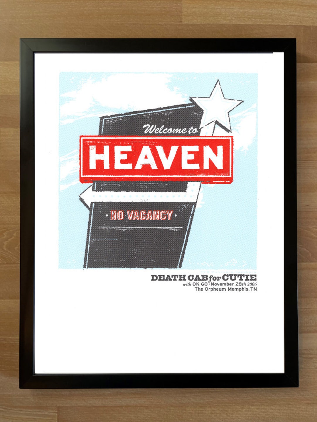 DEATH CAB for CUTIE Framed Poster, Memphis, 2006 - Etsy