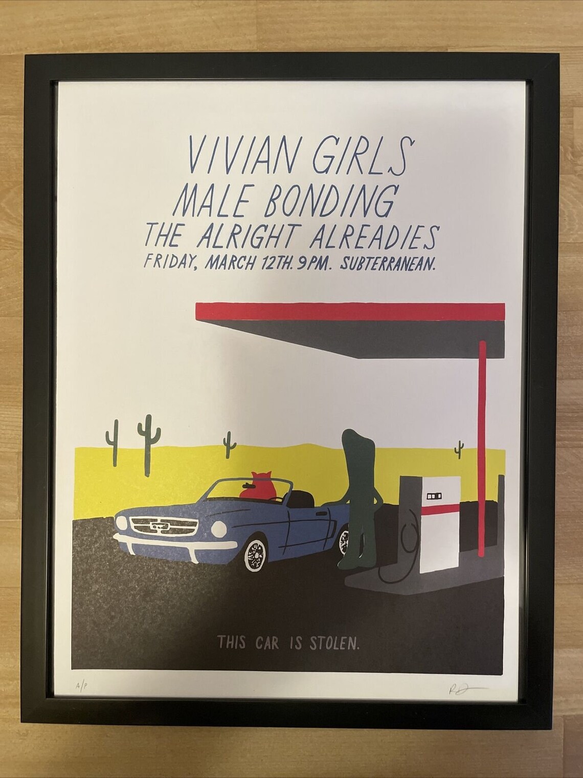 VIVIAN GIRLS, Framed Poster, Chicago, 2010 - Etsy