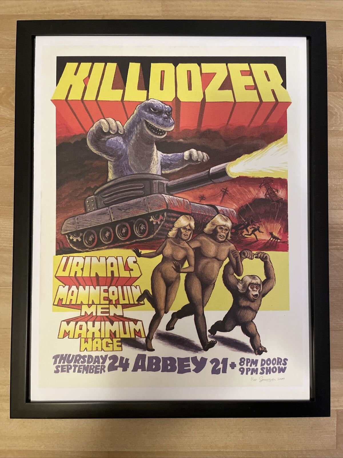 Framed Killdozer Poster, Chicago, Il, 2009 - Etsy